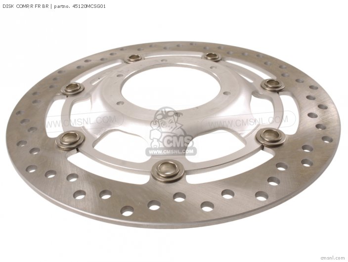45120MCSG01: Disk Comp,r Fr Br Honda - buy the 45120-MCS-G01 at CMSNL