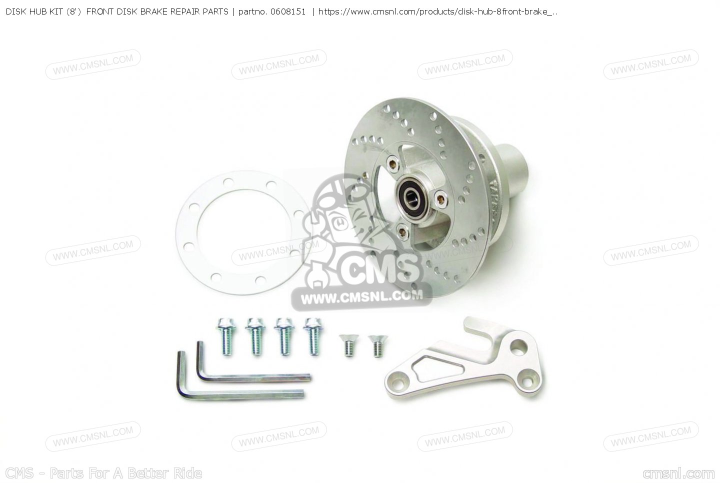 0608151: DISK HUB KIT (8') FRONT DISK BRAKE REPAIR PARTS Takegawa - buy ...
