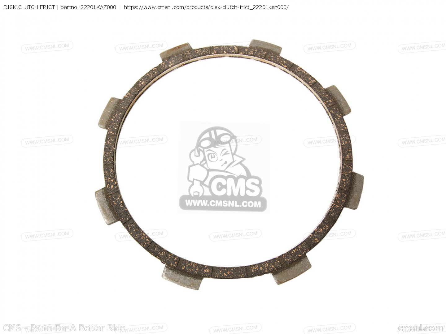 22201KAZ000: Disk,clutch Frict (nas) Honda - buy the 22201-KAZ-000 at CMSNL