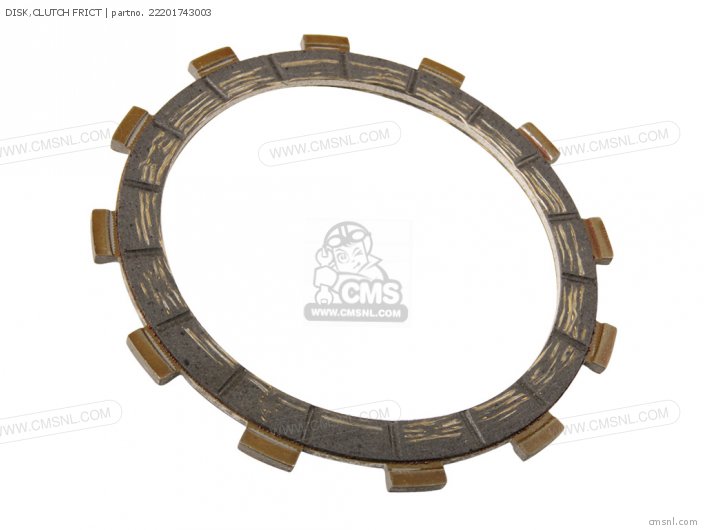 22201743003: DISK,CLUTCH FRICT Honda - buy the 22201-743-003 at CMSNL
