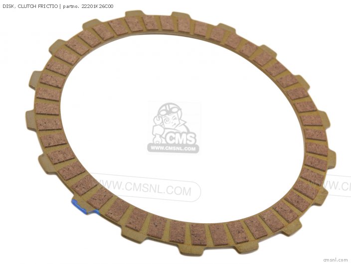 22201K26C00: DISK,CLUTCH FRICT Honda - buy the 22201-K26-C00 at CMSNL