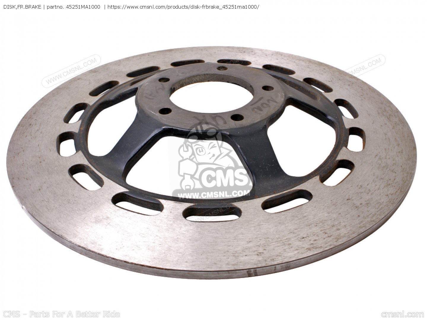 45251MA1000: DISK,FR.BRAKE Honda - buy the 45251-MA1-000 at CMSNL