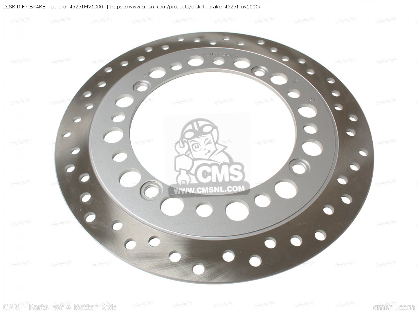 DISK,R FR BRAKE for XRV750 AFRICA TWIN 1992 (N) ITALY - order at CMSNL