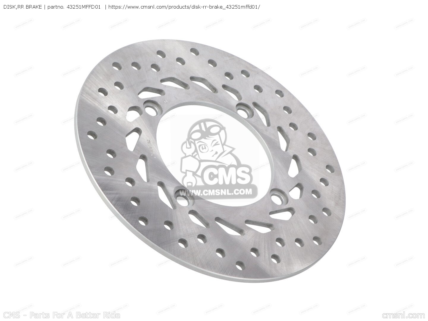 43251MFFD01: Disk,rr Brake Honda - buy the 43251-MFF-D01 at CMSNL