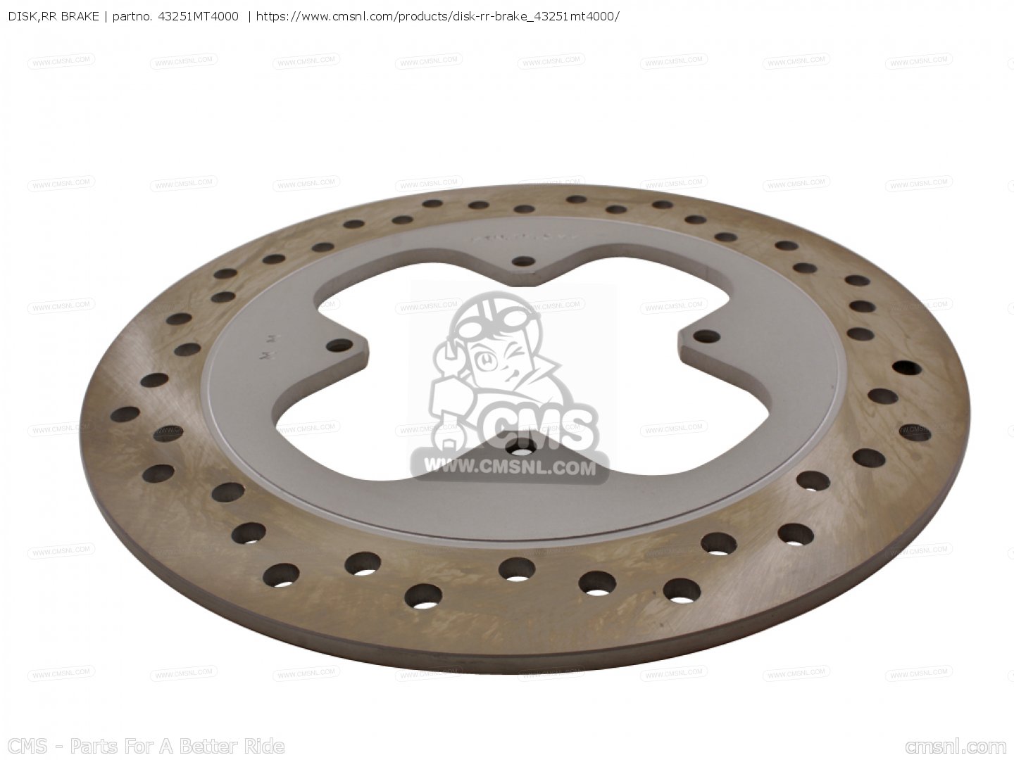 43251MT4000: Disk,rr Brake Honda - buy the 43251-MT4-000 at CMSNL