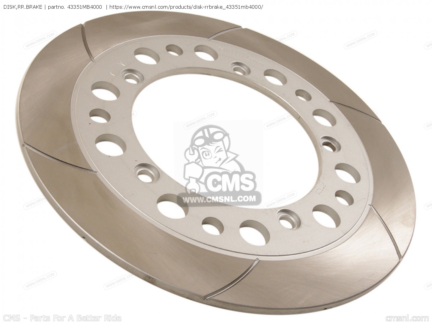 43351MB4000: DISK,RR.BRAKE Honda - buy the 43351-MB4-000 at CMSNL