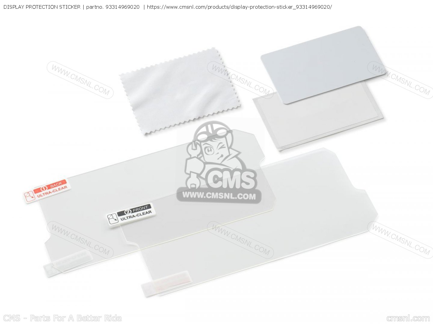 93314969020: DISPLAY PROTECTION STICKER KTM - buy the 93314969020 at CMSNL