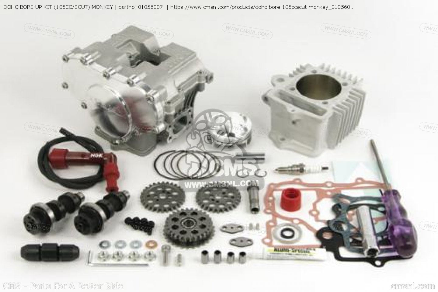 01056007: Dohc Bore Up Kit (106cc/scut) Monkey Takegawa - buy the 01-05 ...