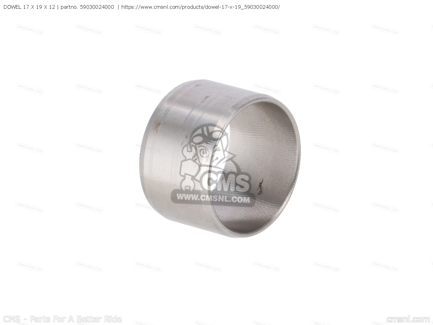 59030024000: DOWEL 17 X 19 X 12 KTM - buy the 59030024000 at CMSNL