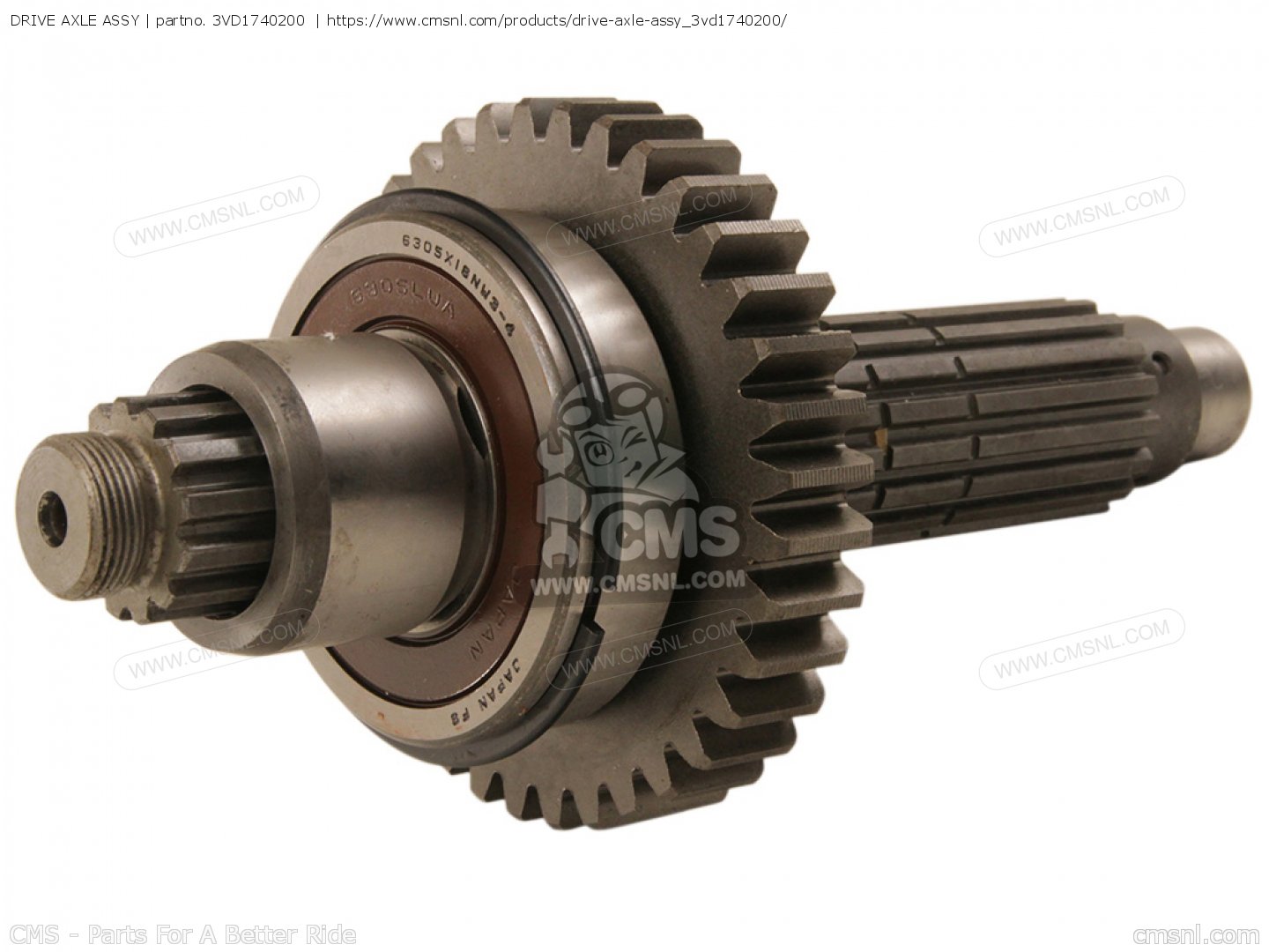 3VD1740200: Drive Axle Assy Yamaha - buy the 3VD-17402-00 at CMSNL