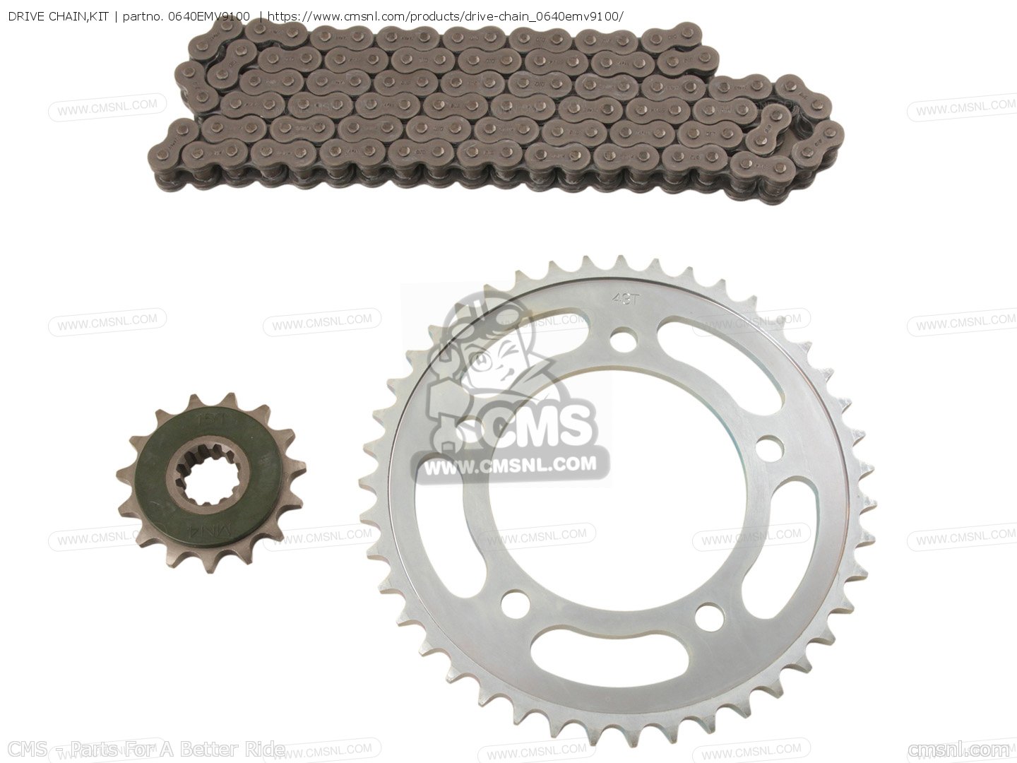 0640EMV9100: DRIVE CHAIN,KIT Honda - buy the 0640E-MV9-100 at CMSNL