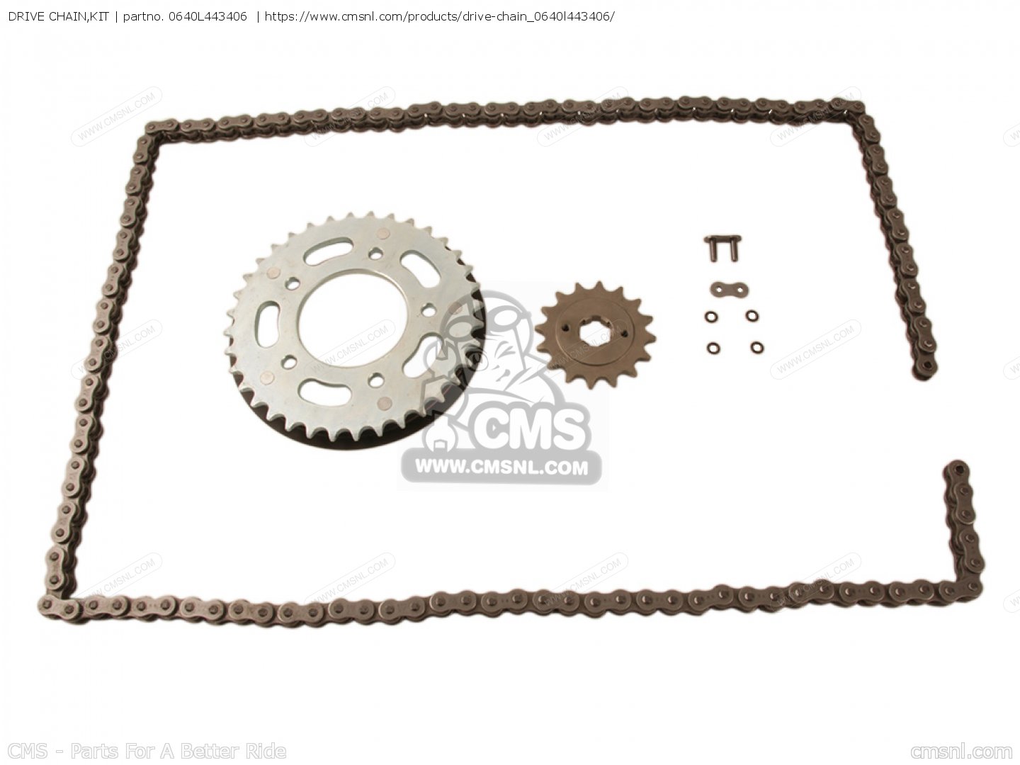 0640L443406: Drive Chain,kit Honda - buy the 0640L-443-406 at CMSNL