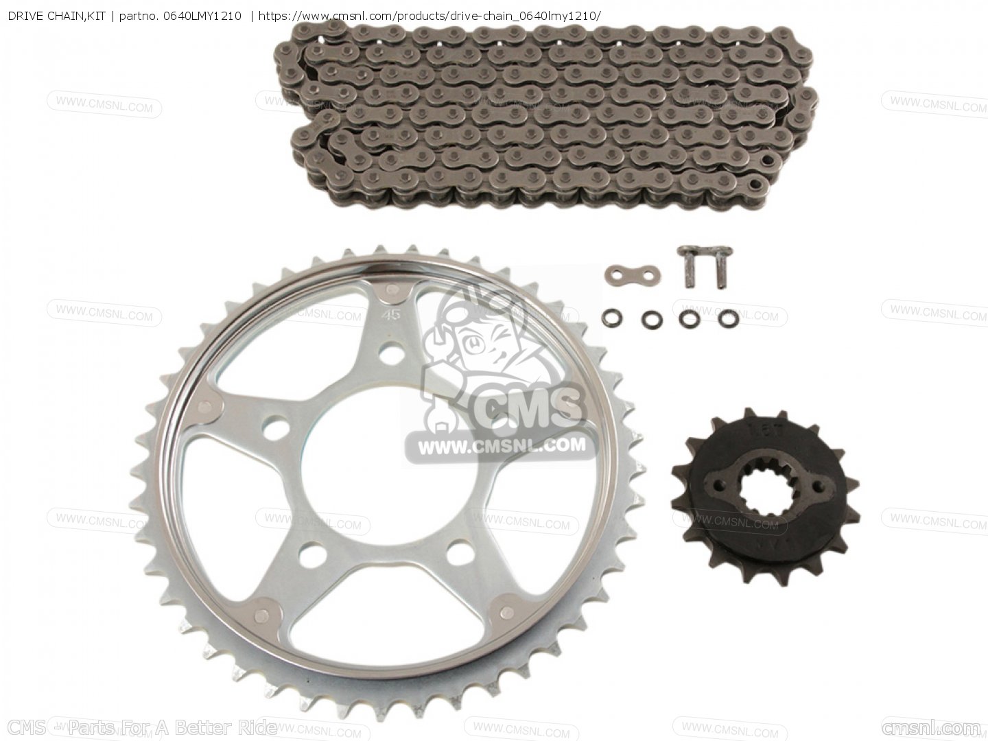 0640LMY1210: DRIVE CHAIN,KIT Honda - buy the 0640L-MY1-210 at CMSNL