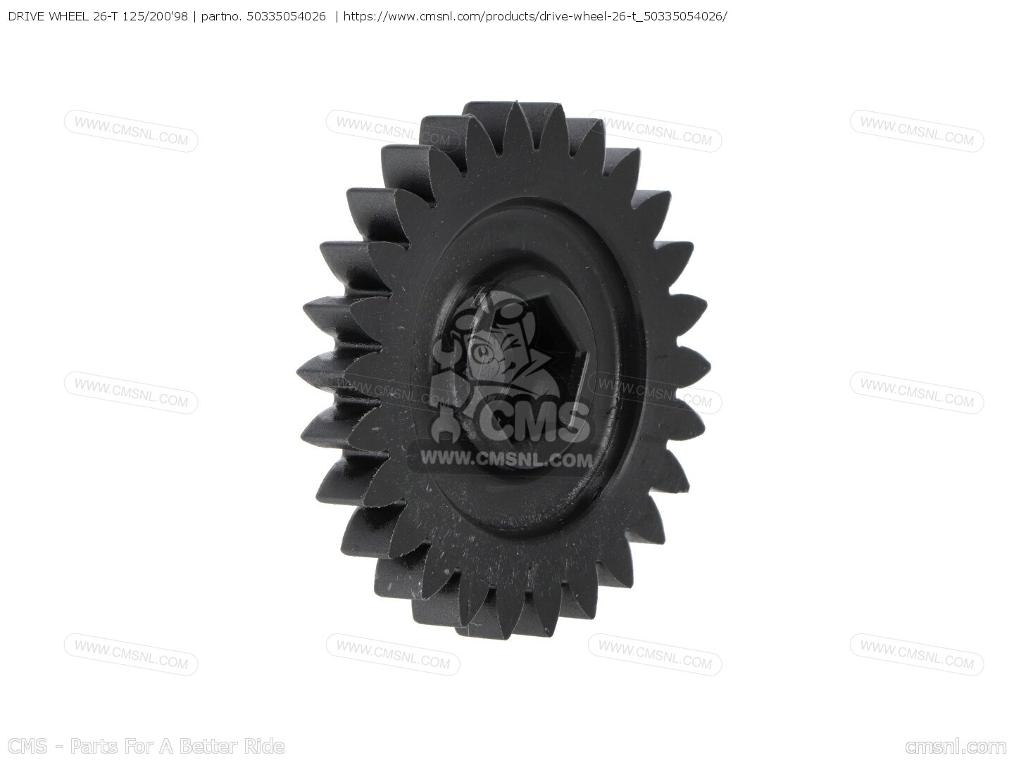 50335054026: DRIVE WHEEL 26-T 125/200'98 KTM - buy the 50335054026 at CMSNL