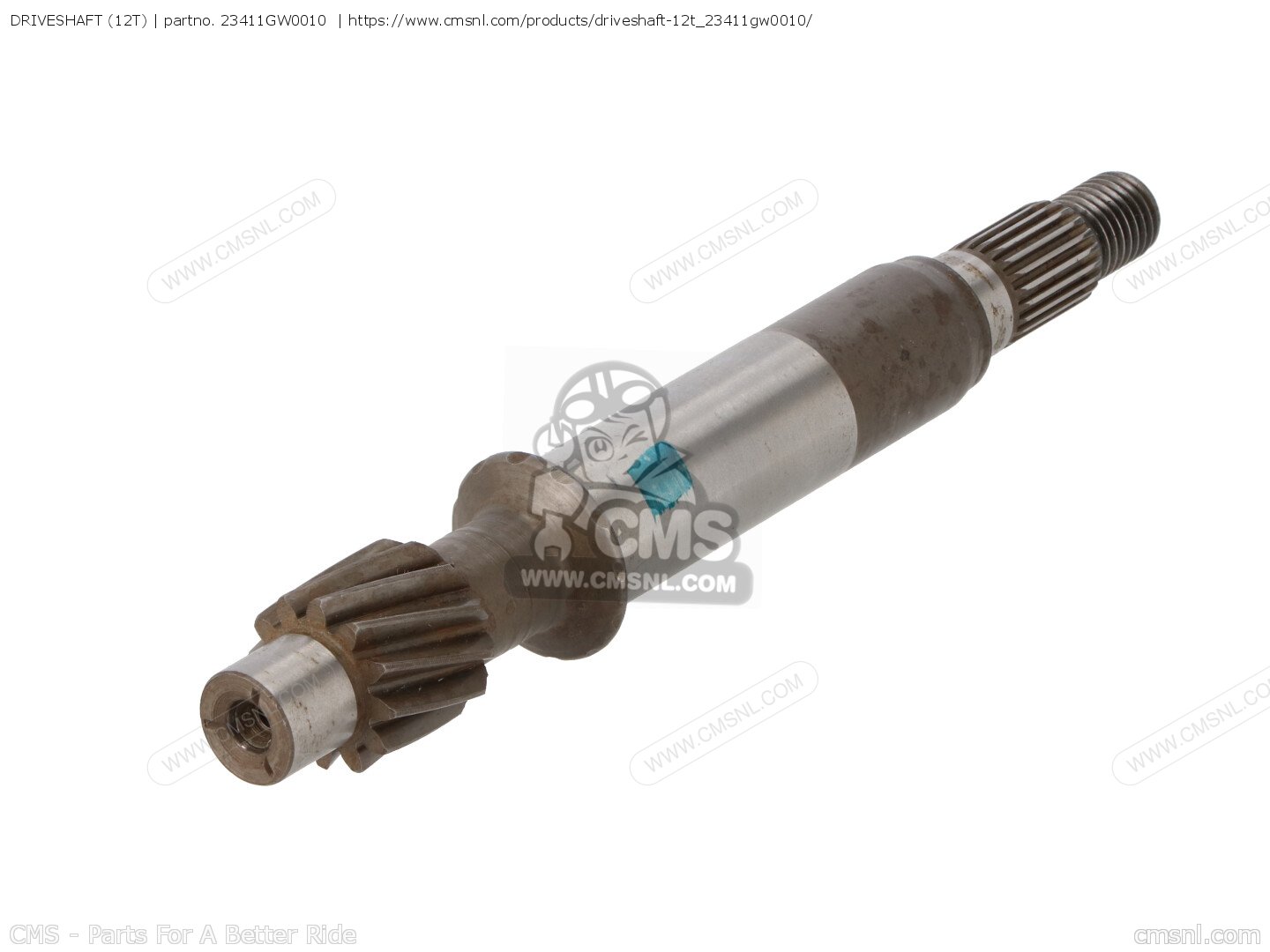 23411GW0010: Driveshaft (12t) Honda - buy the 23411-GW0-010 at CMSNL
