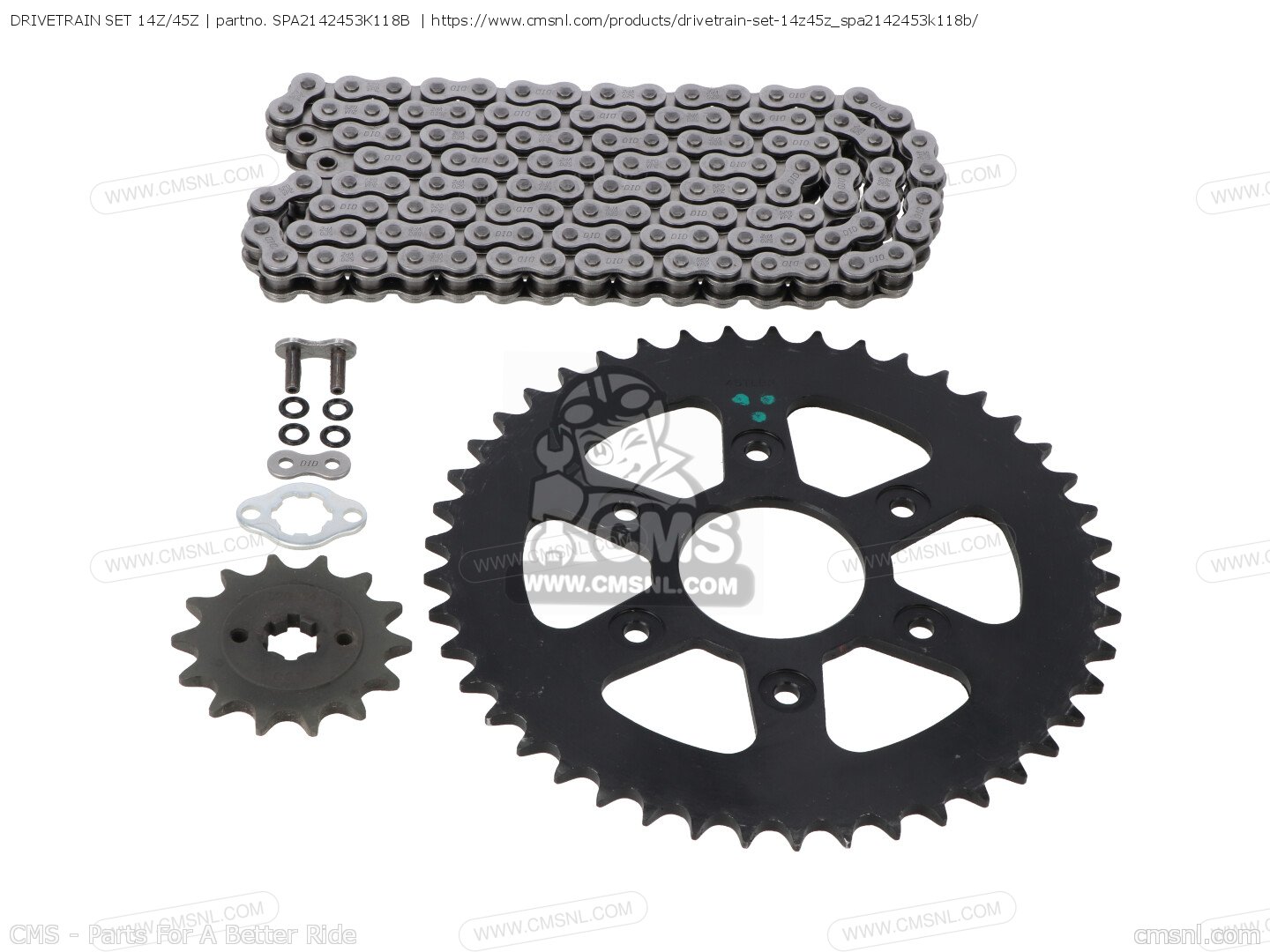 SPA2142453K118B: Drivetrain Set 14z/45z Ktm - buy the SPA2142453K118B ...