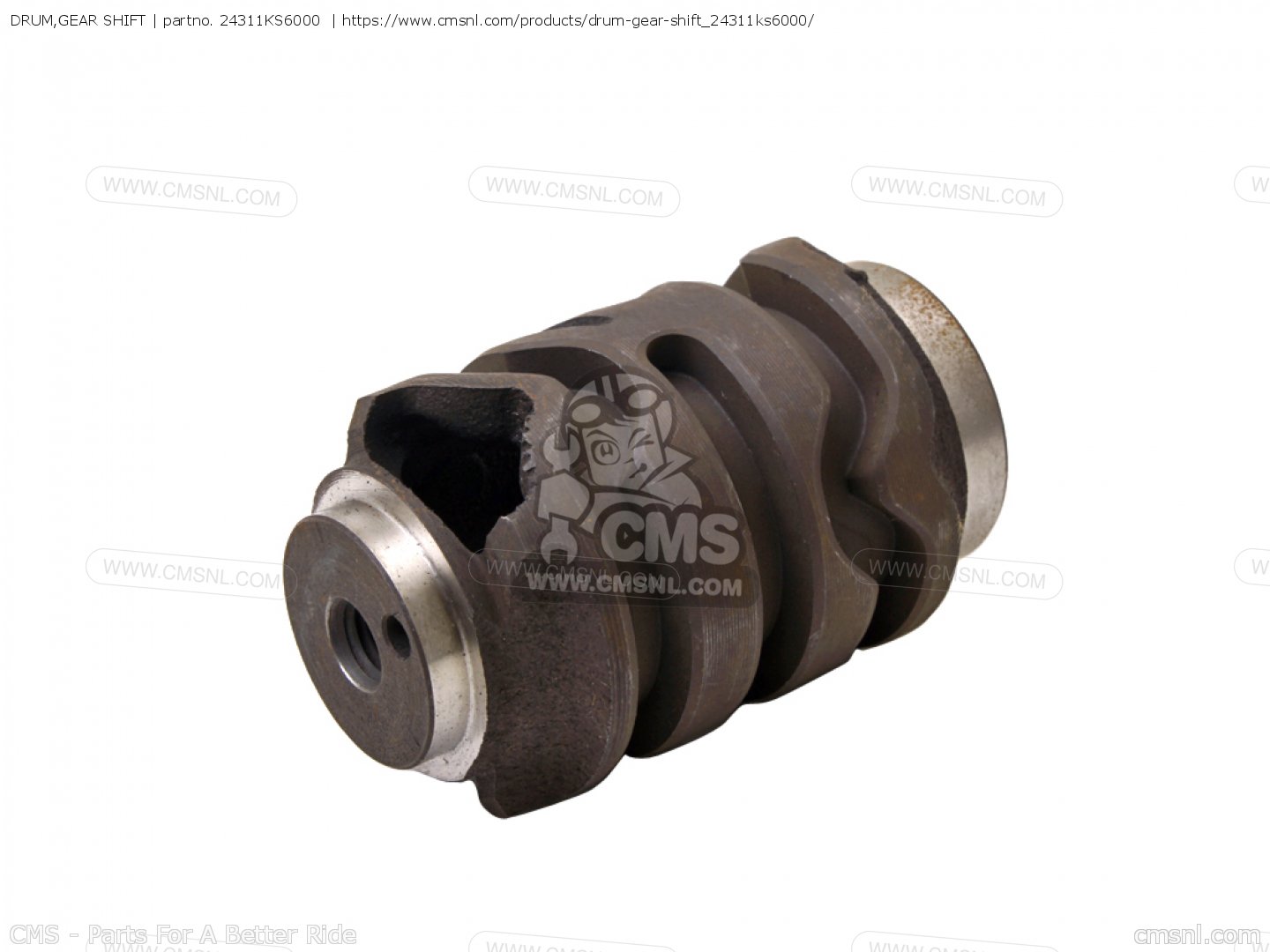 24311KS6000: DRUM,GEAR SHIFT Honda - buy the 24311-KS6-000 at CMSNL