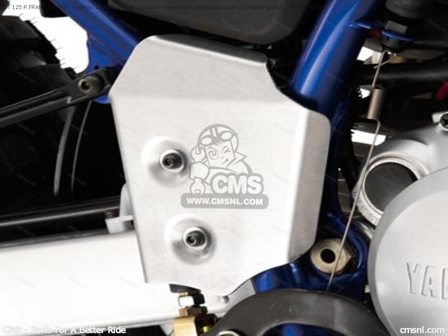 1D0W074000AL: DT 125 R FRAME GUARDS Yamaha - buy the 1D0-W0740-00-AL at ...