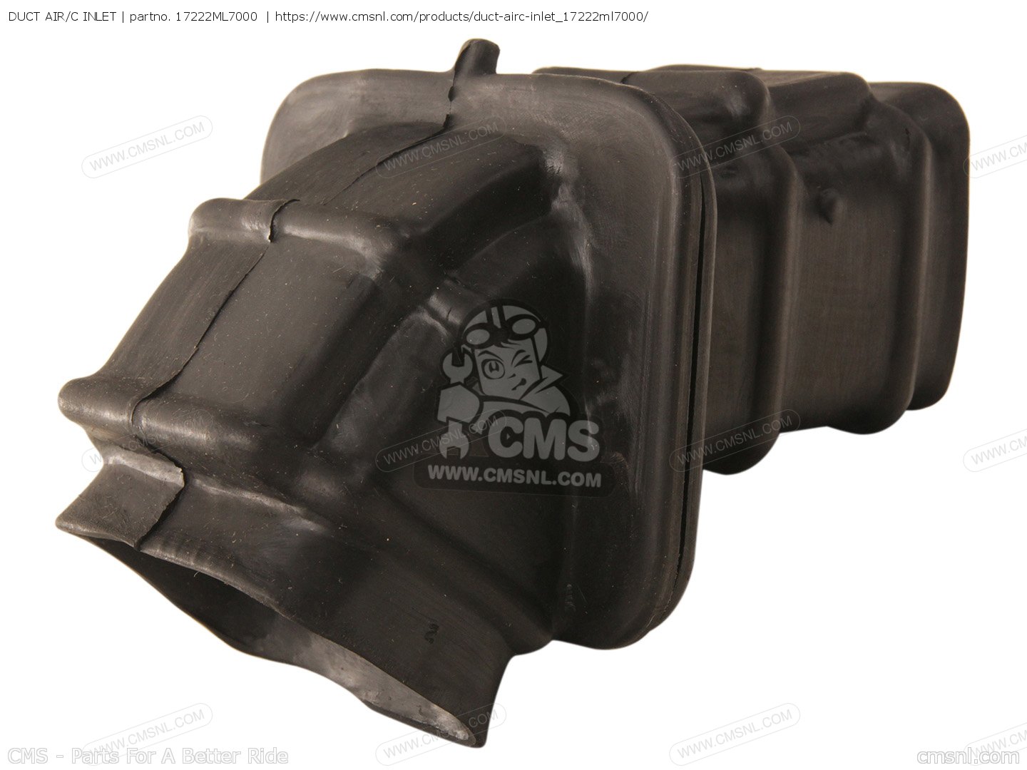 17222ML7000: DUCT AIR/C INLET Honda - buy the 17222-ML7-000 at CMSNL