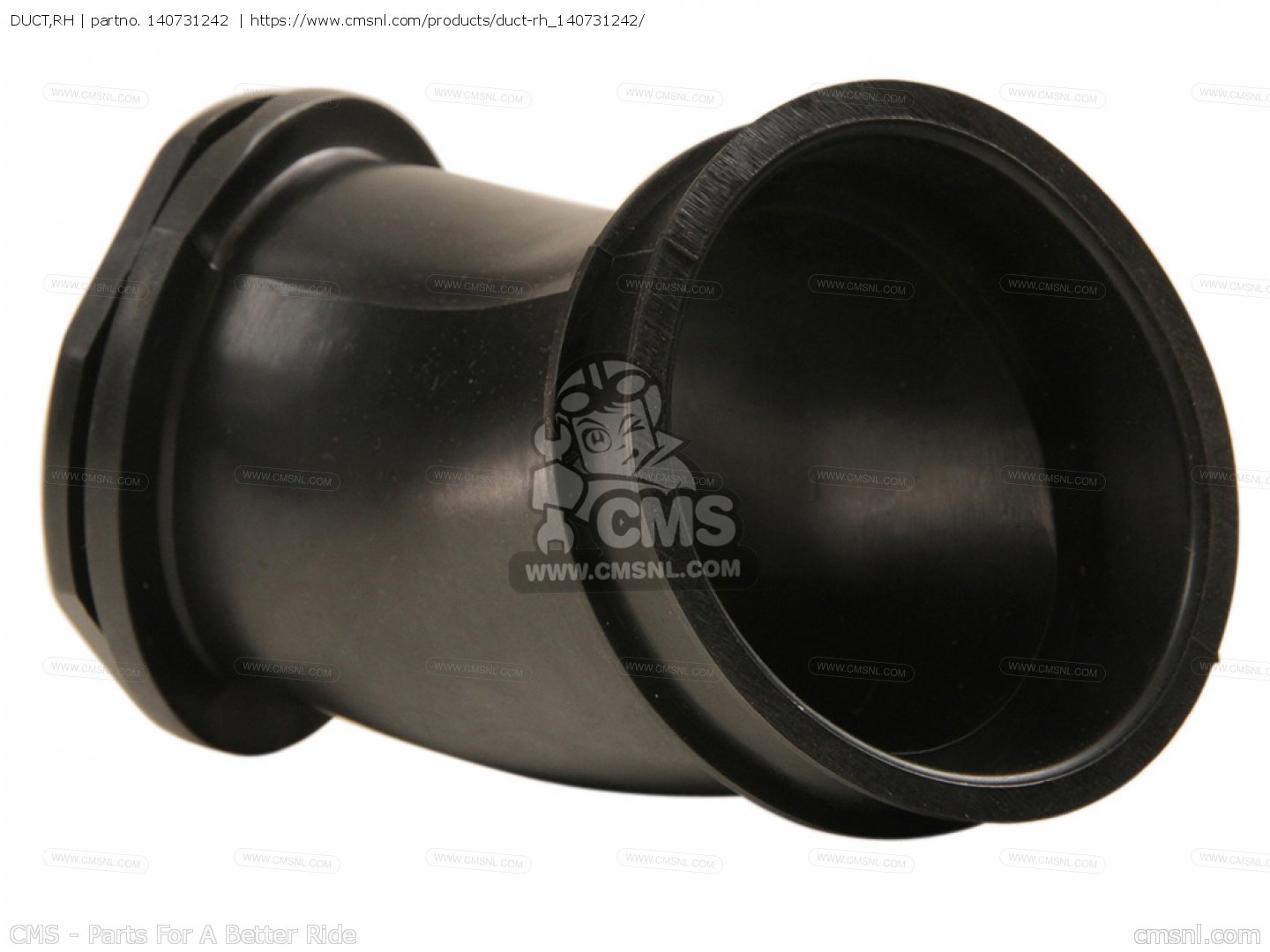 140731242: DUCT,RH Kawasaki - buy the 14073-1242 at CMSNL