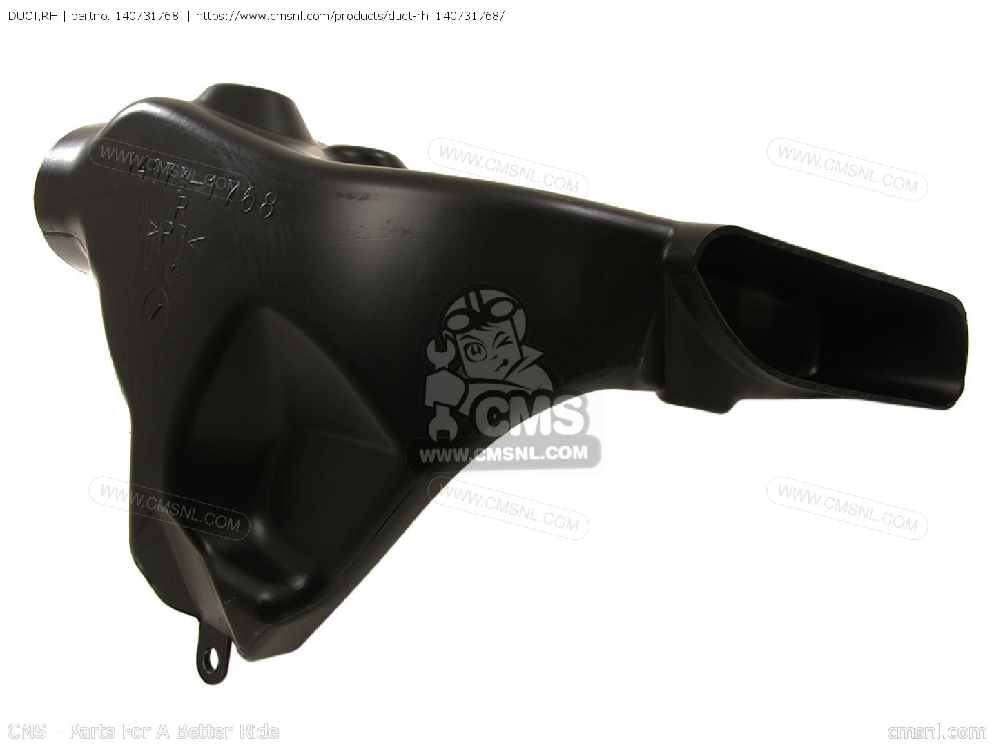 140731768: DUCT,RH Kawasaki - buy the 14073-1768 at CMSNL