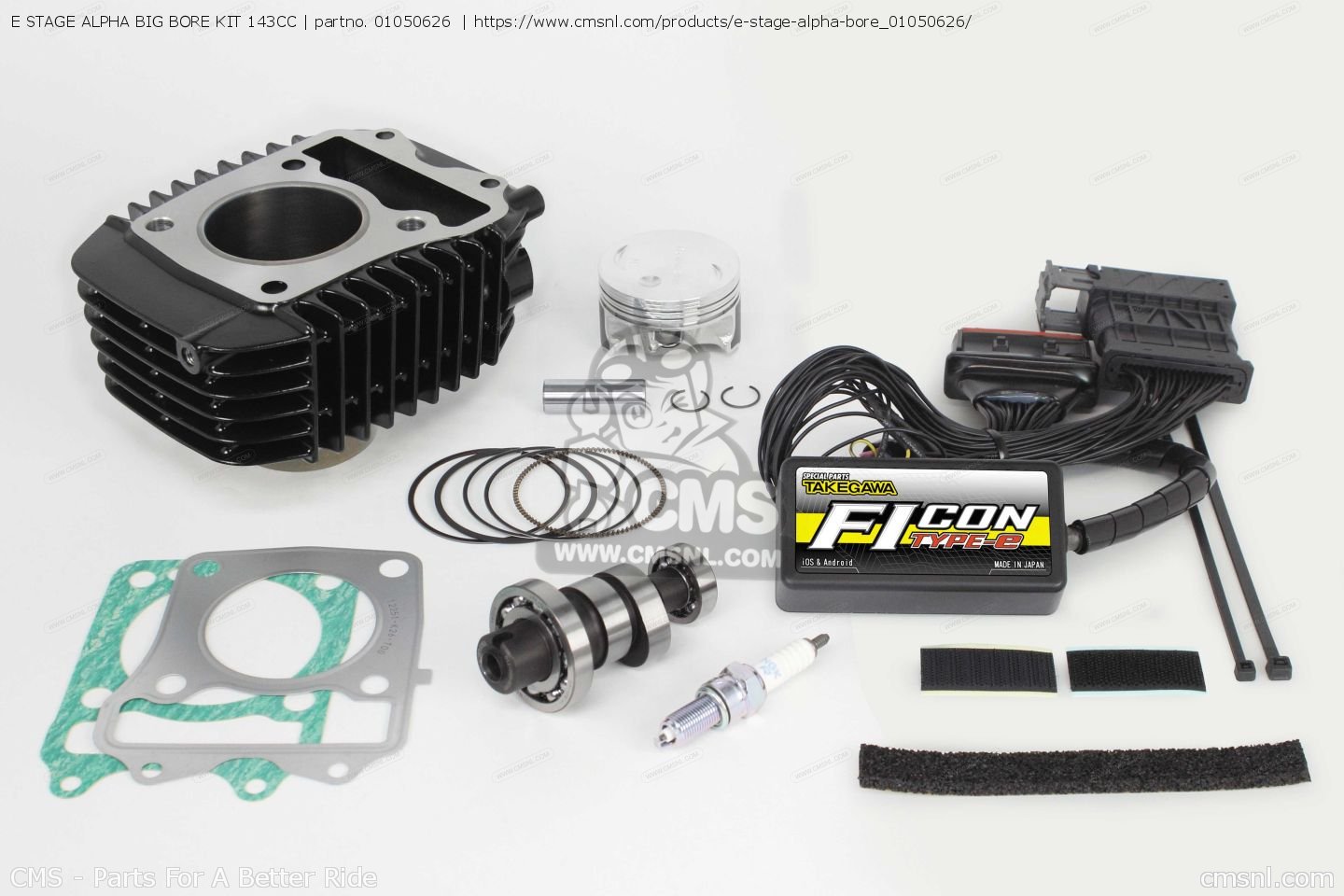 01050626: E STAGE ALPHA BIG BORE KIT 143CC Takegawa - buy the 01-05 ...