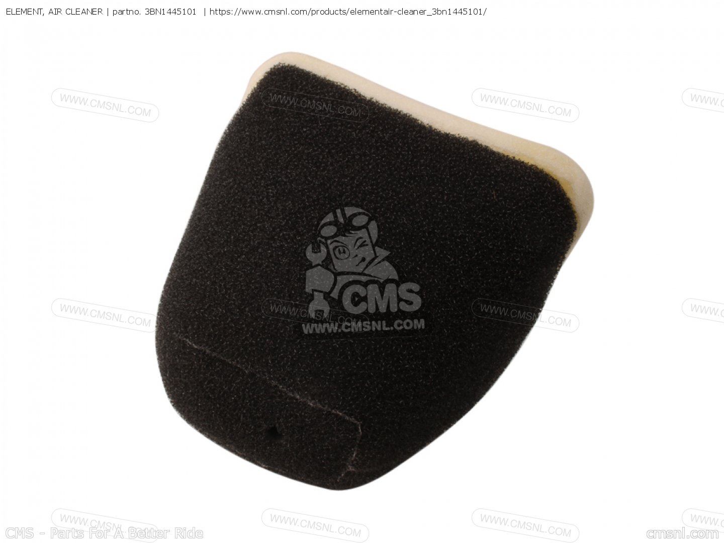 3BN1445101: ELEMENT, AIR CLEANER Yamaha - buy the 3BN-14451-01-00 at CMSNL