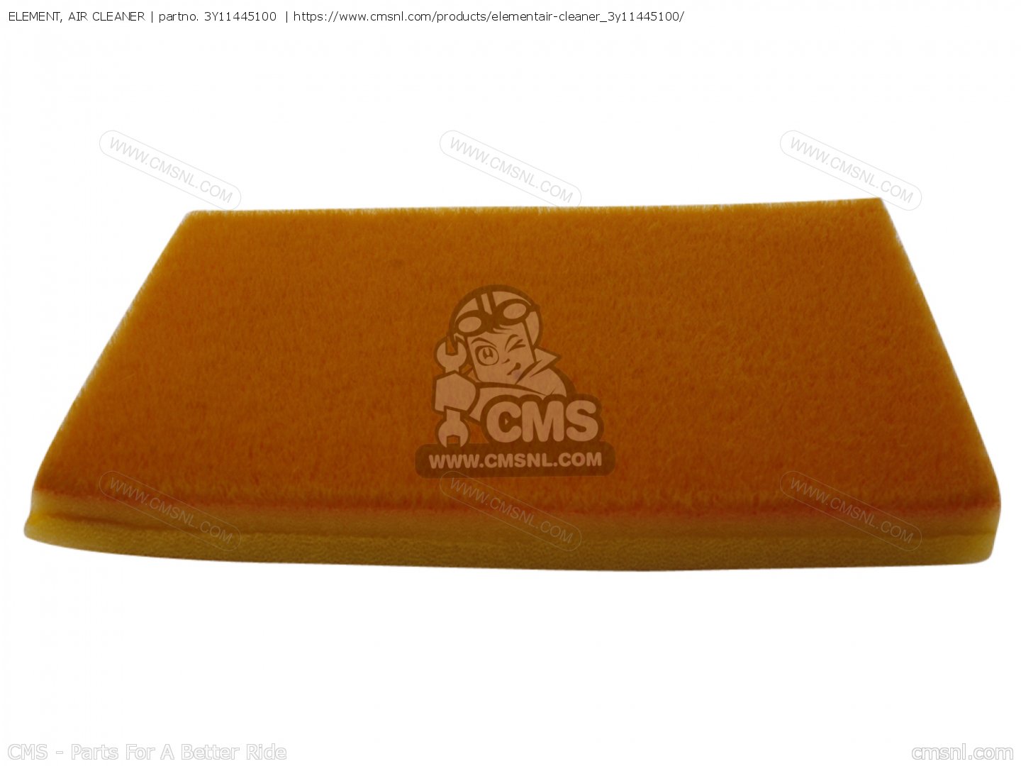 ELEMENT, AIR CLEANER for Yamaha - order at CMSNL