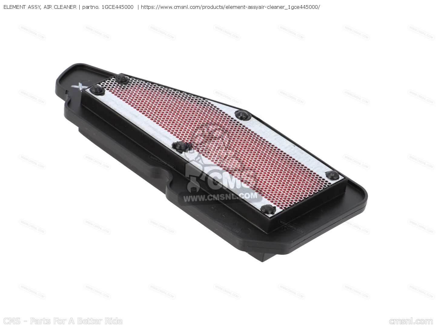 1GCE445000: ELEMENT ASSY, AIR CLEANER Yamaha - buy the 1GC-E4450-00-00 ...