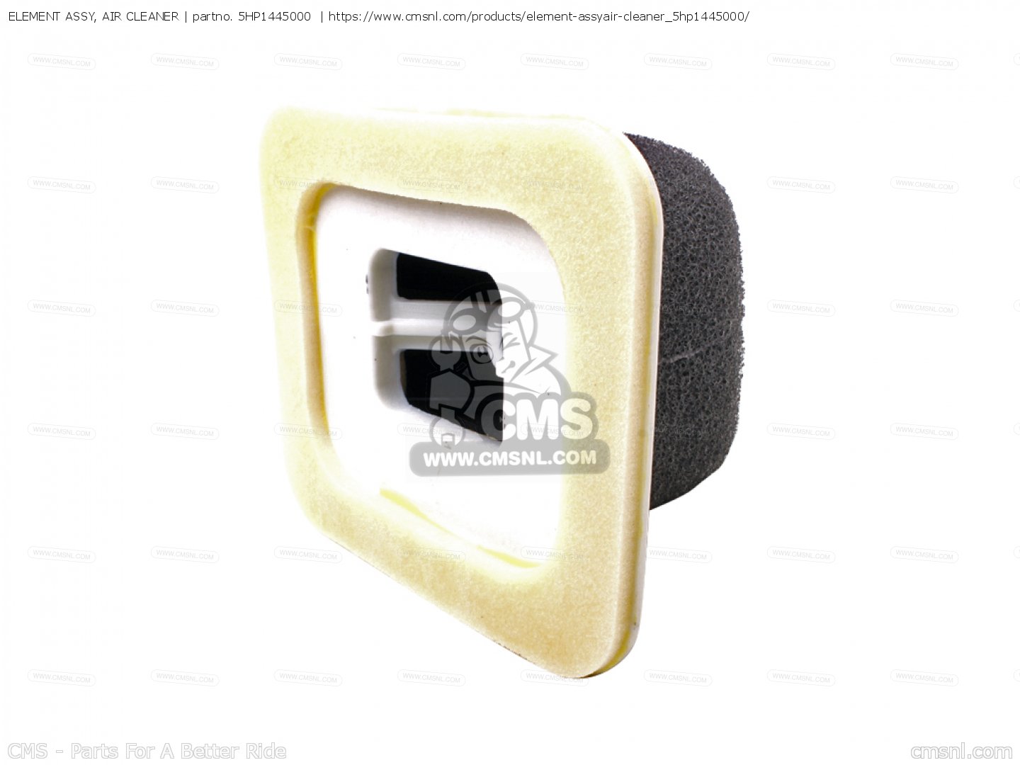 5HP1445000: ELEMENT ASSY, AIR CLEANER Yamaha - buy the 5HP-14450-00-00 ...