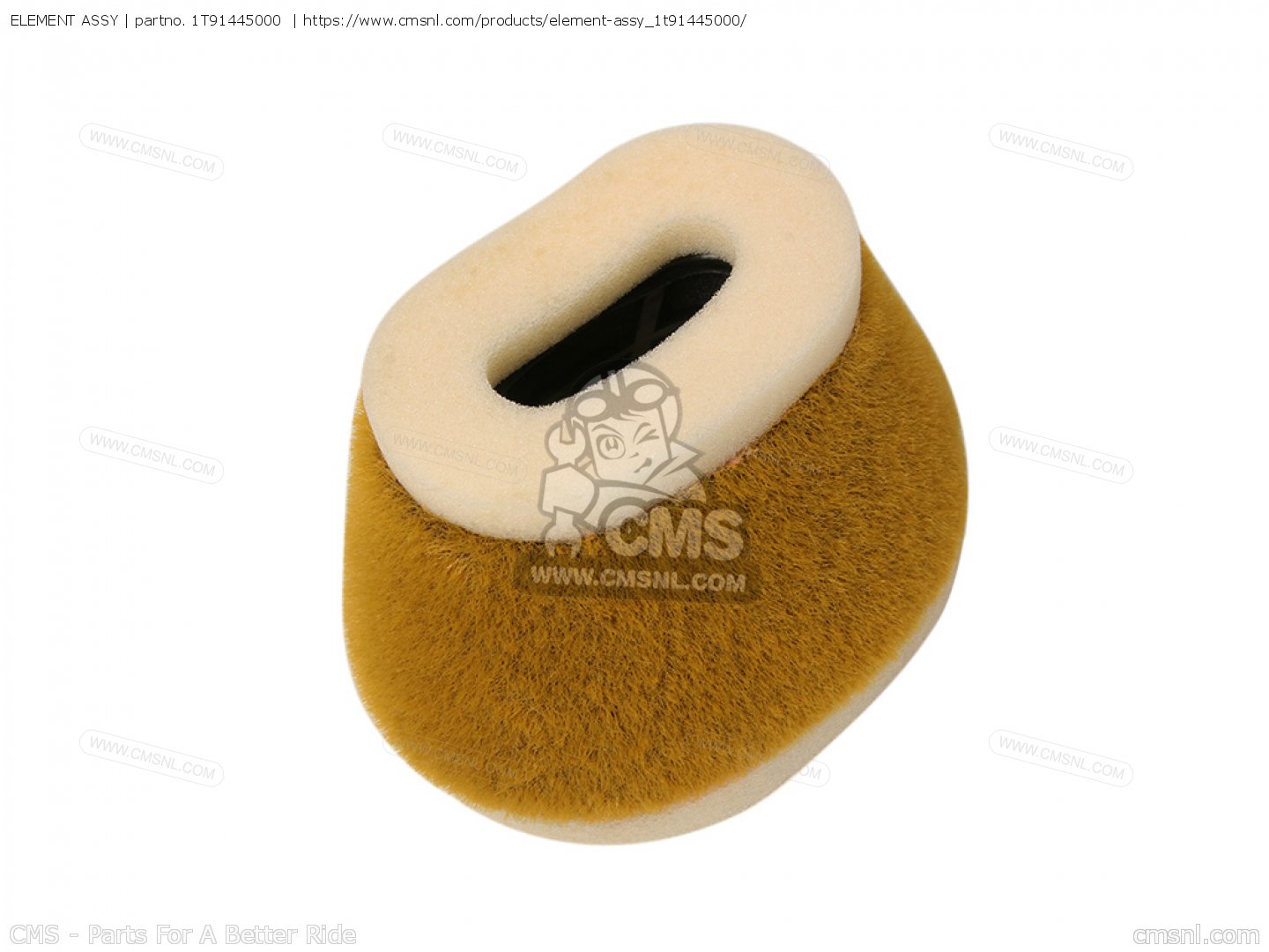 1T91445000: ELEMENT ASSY Yamaha - buy the 1T9-14450-00-00 at CMSNL