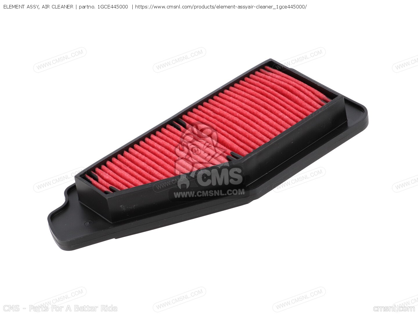 1GCE445000: Element Assy, Air Cleaner Yamaha - buy the 1GC-E4450-00-00 ...