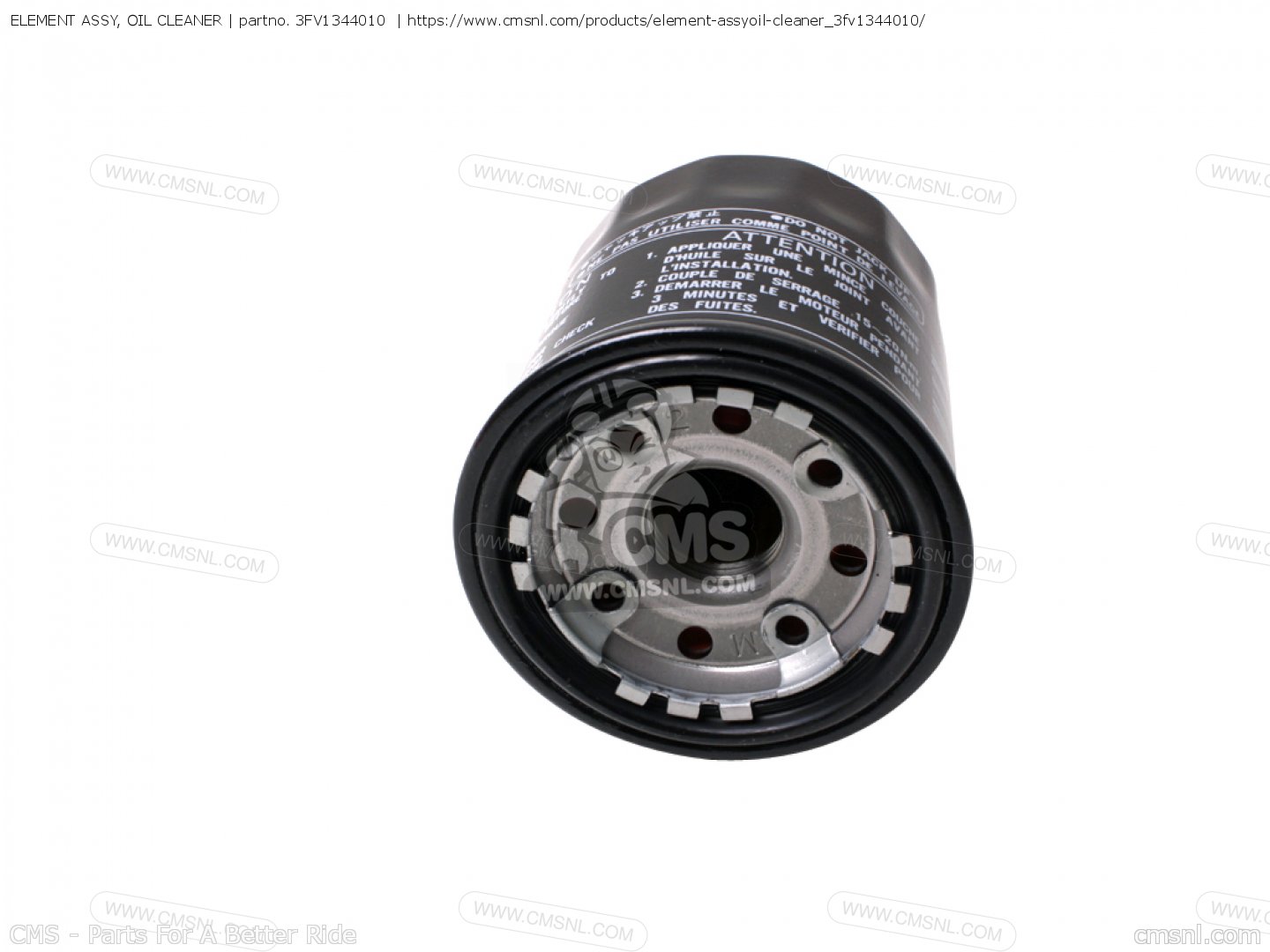 3FV1344010: Element Assy, Oil Cleaner Yamaha - buy the 3FV-13440-10-00 ...