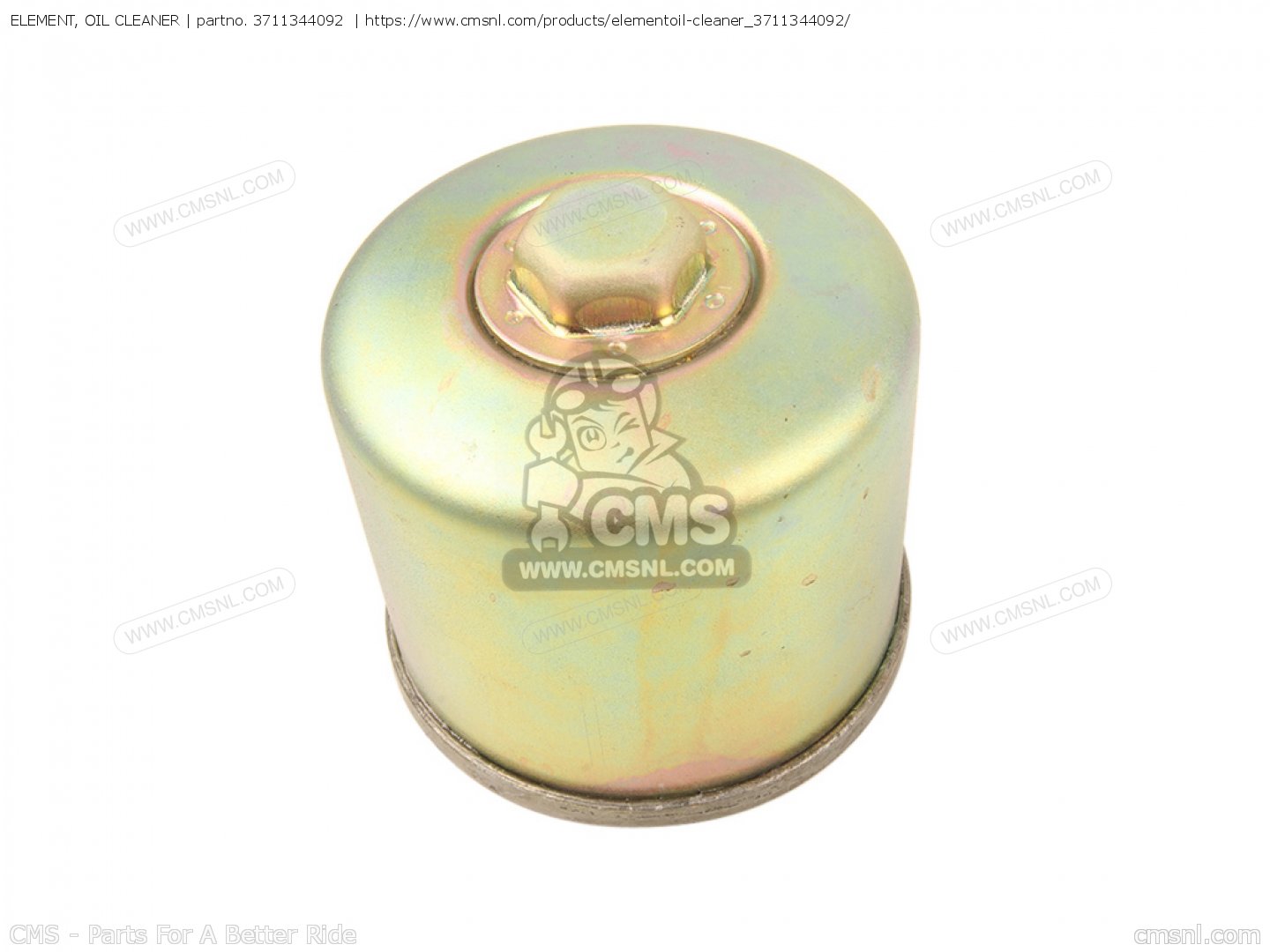 3711344092: ELEMENT, OIL CLEANER Yamaha - buy the 371-13440-92-00 at CMSNL