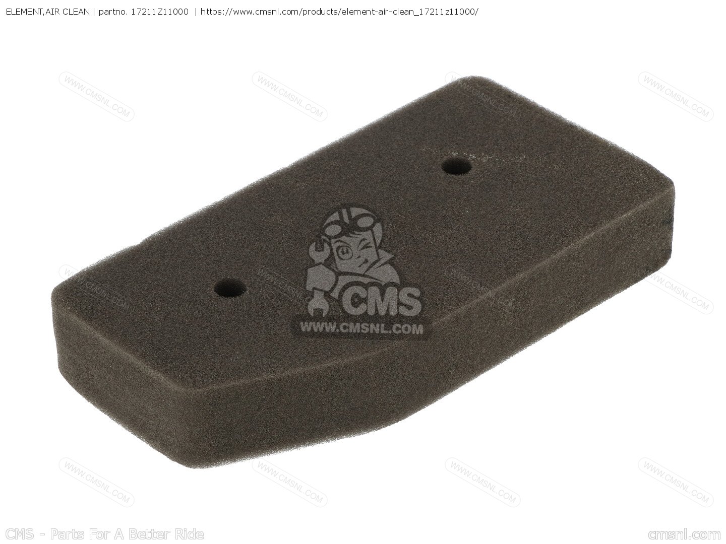 17211Z11000: ELEMENT,AIR CLEAN Honda - buy the 17211-Z11-000 at CMSNL