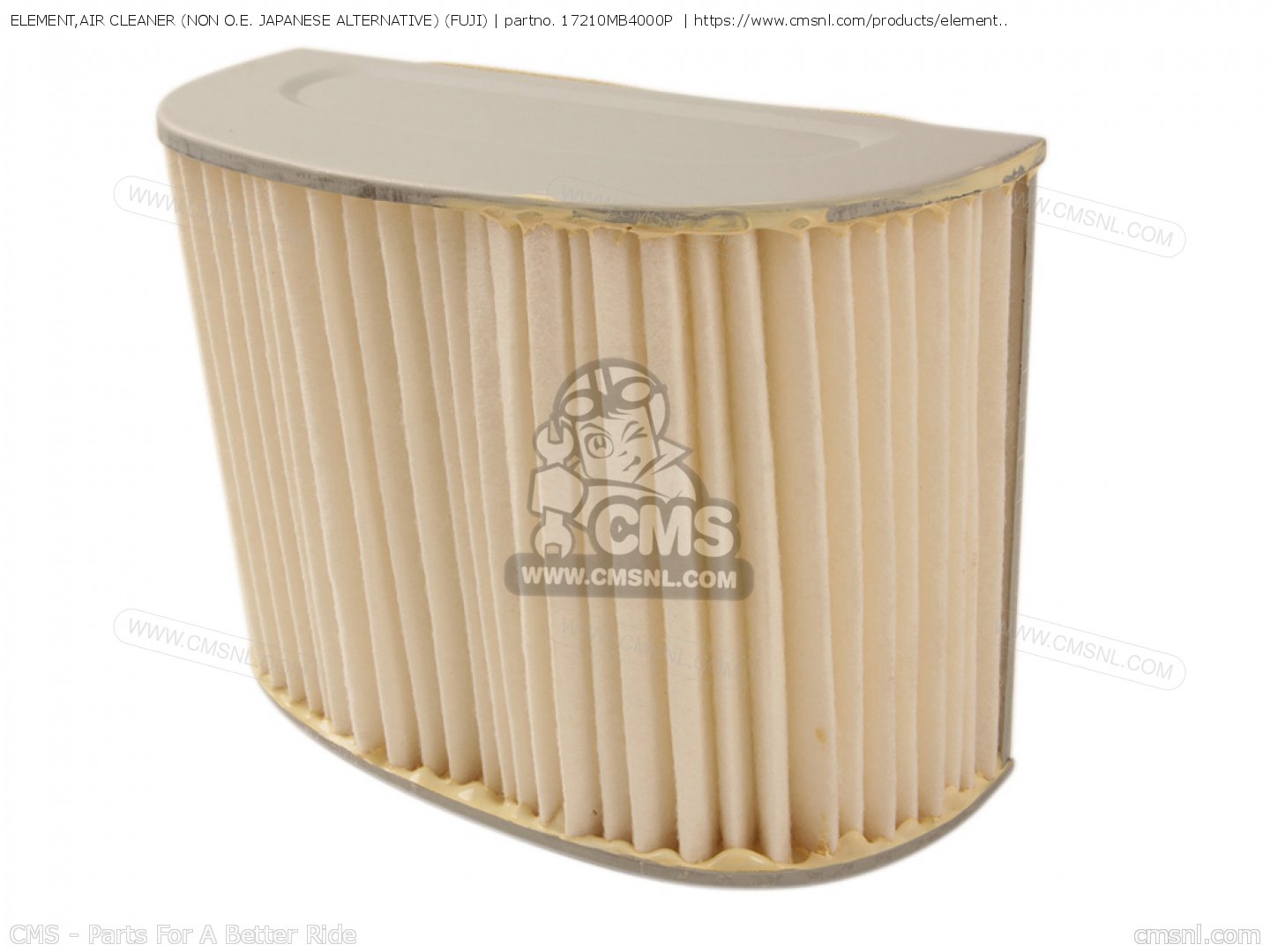 17210MB4000P: ELEMENT,AIR CLEANER (FUJI) Honda - buy the 17210-MB4-000P ...