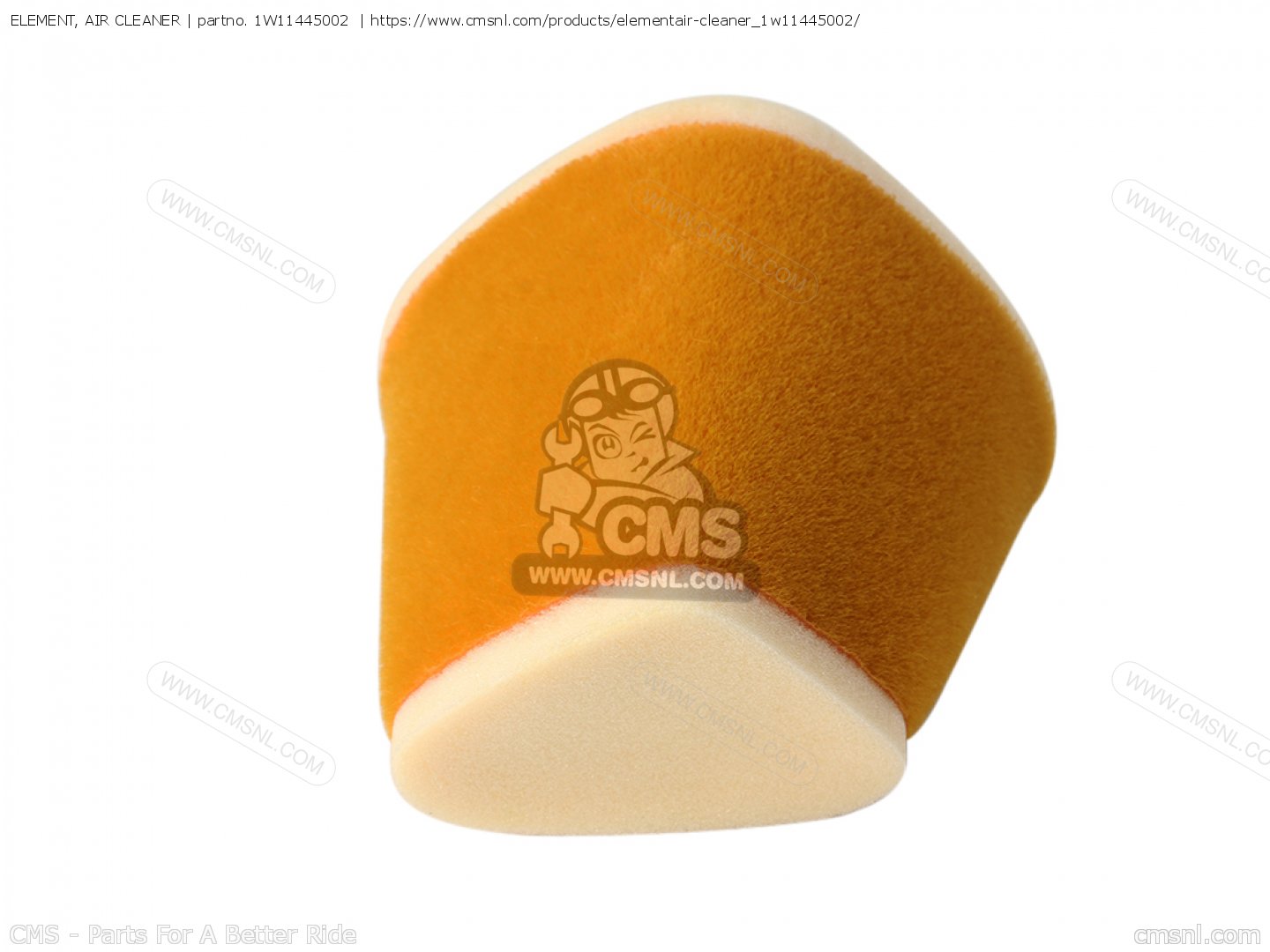 ELEMENT, AIR CLEANER for YZ125 1977 USA - order at CMSNL