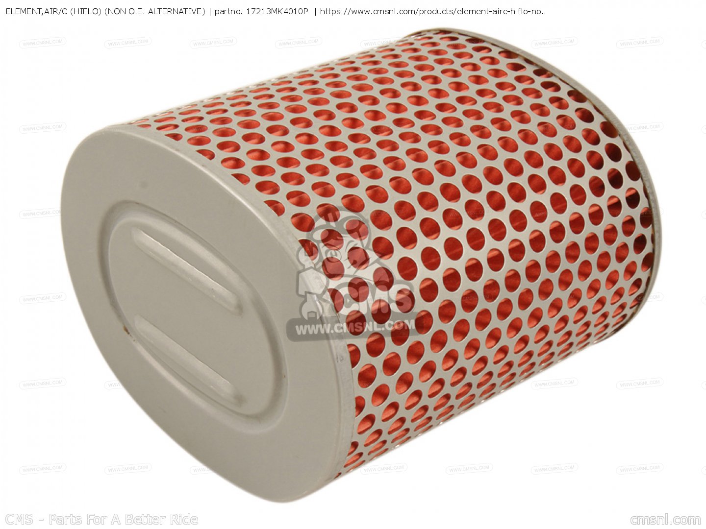 17213MK4010P: ELEMENT,AIR/C (HIFLO) (NON O.E. ALTERNATIVE) Honda - buy ...