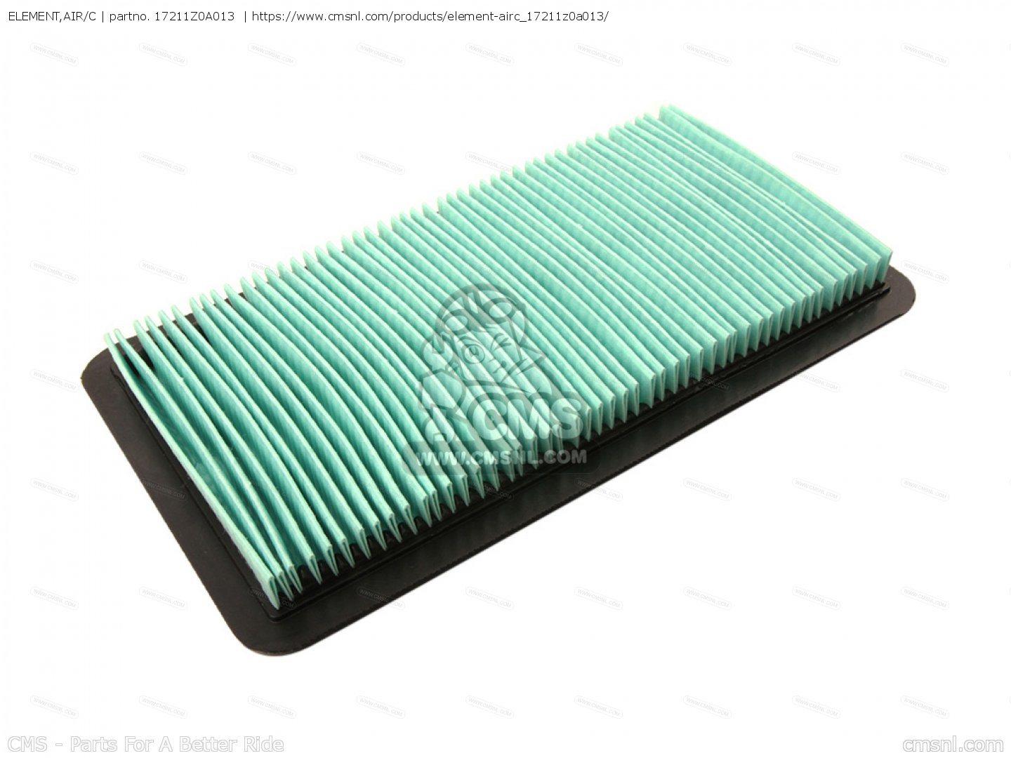 17211Z0A013: ELEMENT,AIR/C Honda - buy the 17211-Z0A-013 at CMSNL