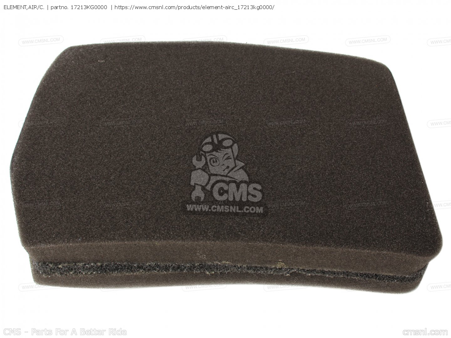 17213KG0000: ELEMENT,AIR/C. Honda - buy the 17213-KG0-000 at CMSNL