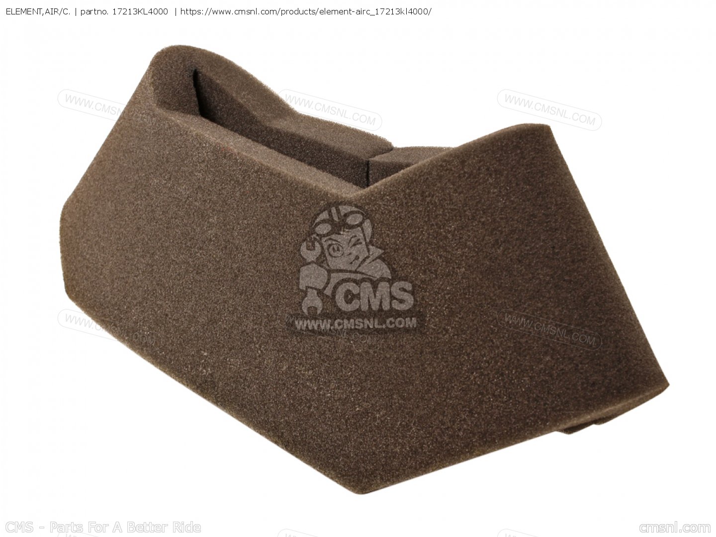 17213KL4000: Element,air/c. Honda - buy the 17213-KL4-000 at CMSNL