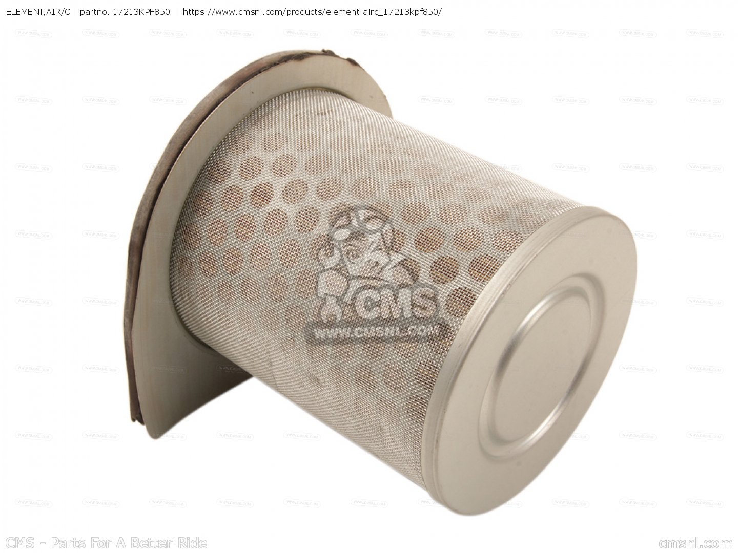 17213KPF850: ELEMENT,AIR/C Honda - buy the 17213-KPF-850 at CMSNL