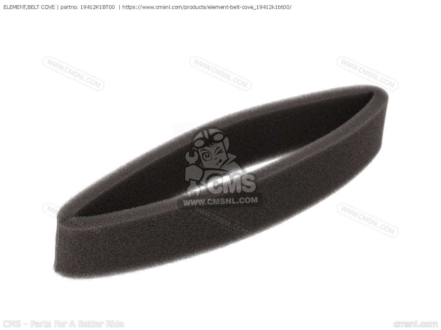 19412K1BT00: Element,belt Cove Honda - buy the 19412-K1B-T00 at CMSNL