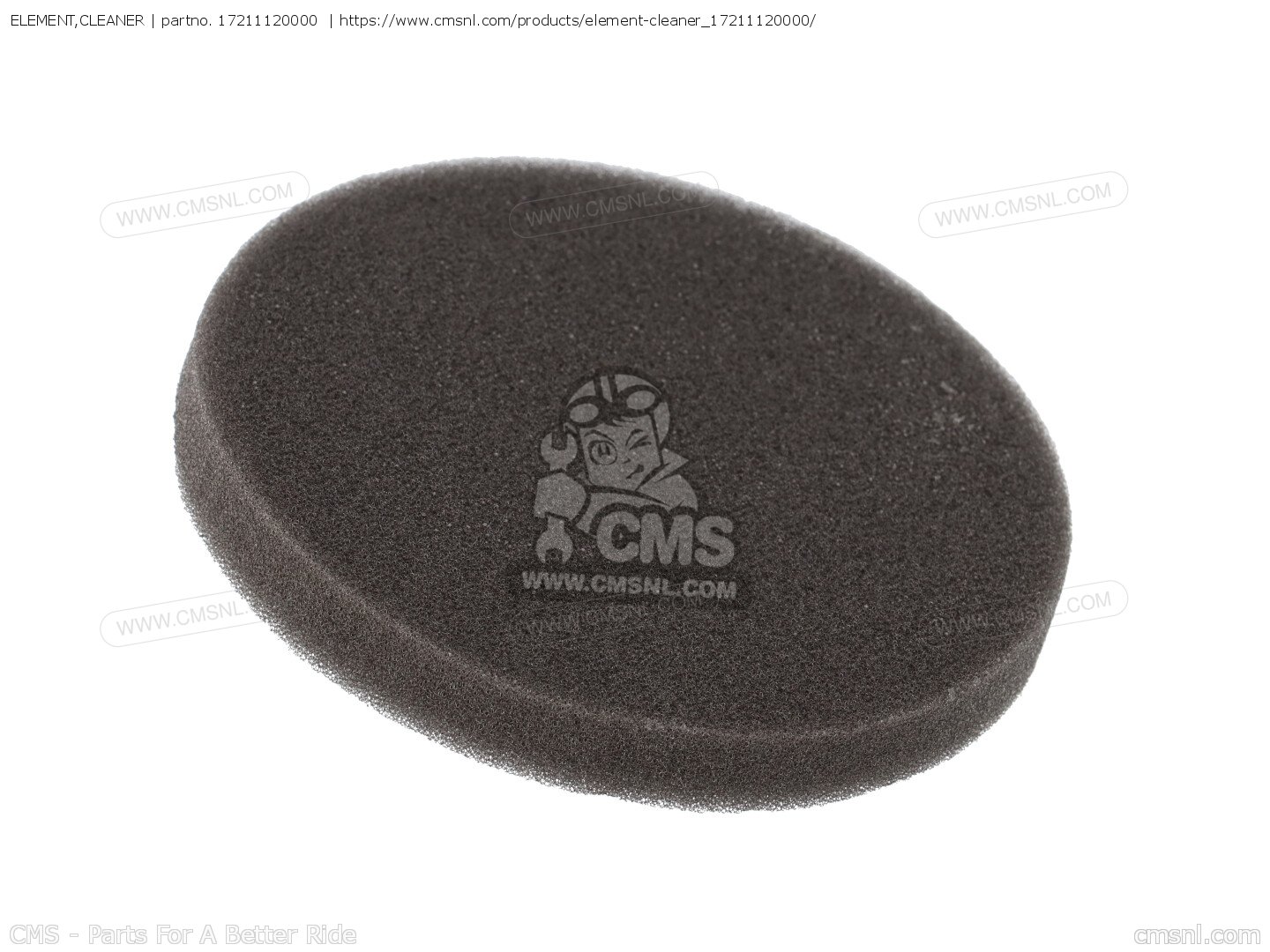 17211120000: ELEMENT,CLEANER Honda - buy the 17211-120-000 at CMSNL