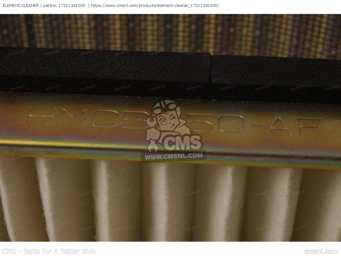 ELEMENT,CLEANER for Honda - order at CMSNL