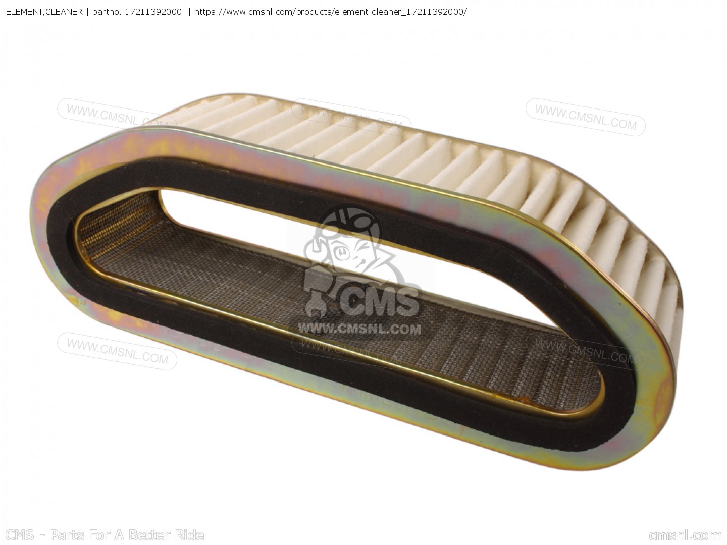 17211392000: ELEMENT,CLEANER Honda - buy the 17211-392-000 at CMSNL
