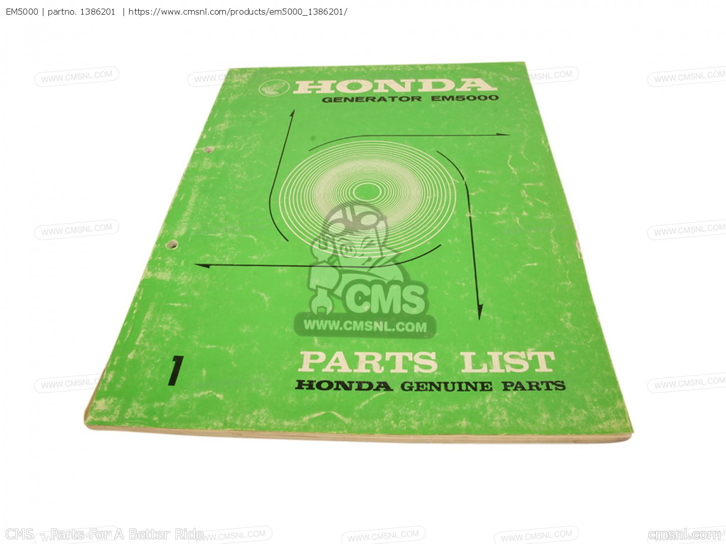 1386201: EM5000 Honda - buy the 1386201 at CMSNL