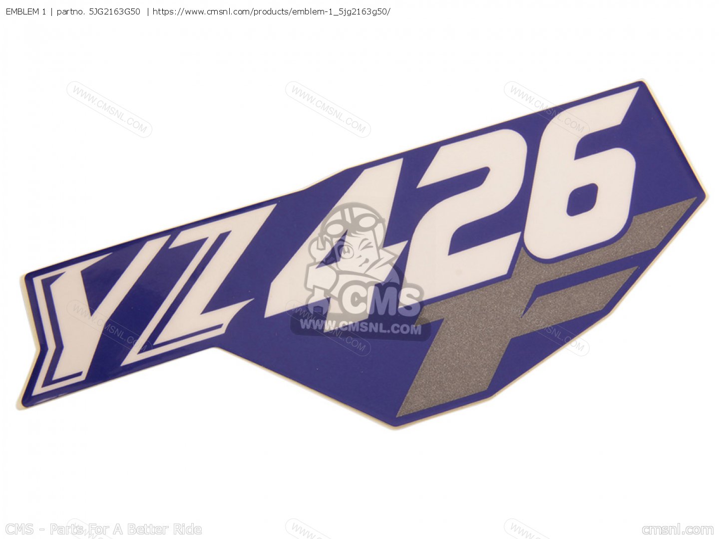 5JG2163G50: Emblem 1 Yamaha - buy the 5JG-2163G-50 at CMSNL