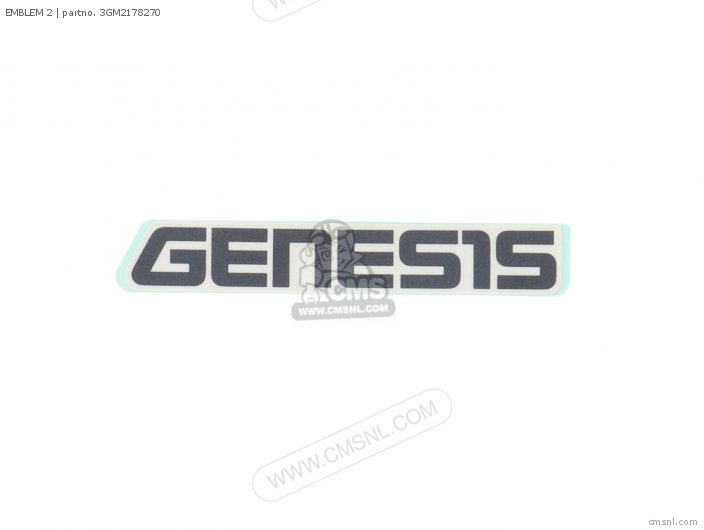 3GM2178270: EMBLEM 2 Yamaha - buy the 3GM-21782-70-00 at CMSNL