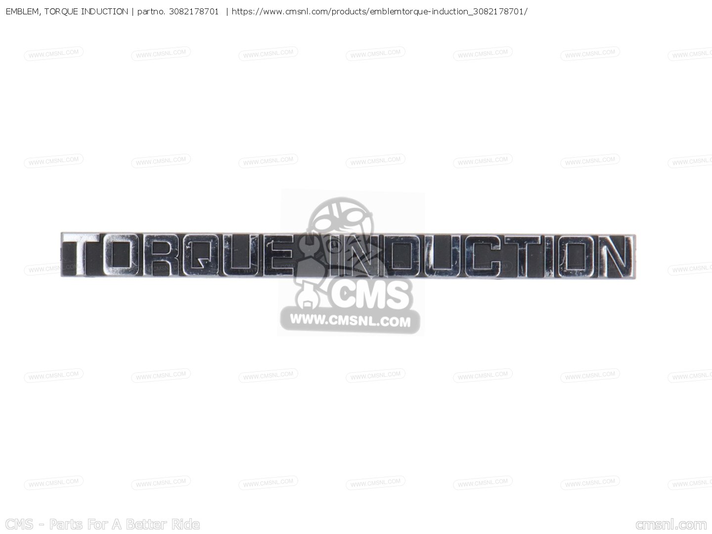 3082178701: EMBLEM, TORQUE INDUCTION Yamaha - buy the 308-21787-01-00 ...